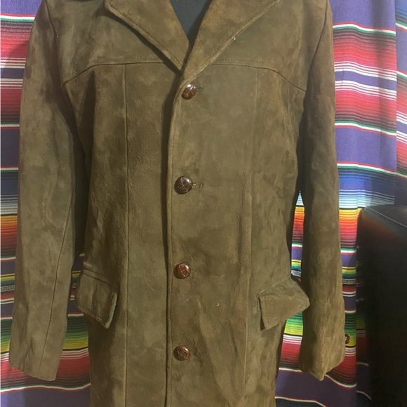 Jackets & Coats | Vintage Montgomery Ward Suede Leather Jacket With ...